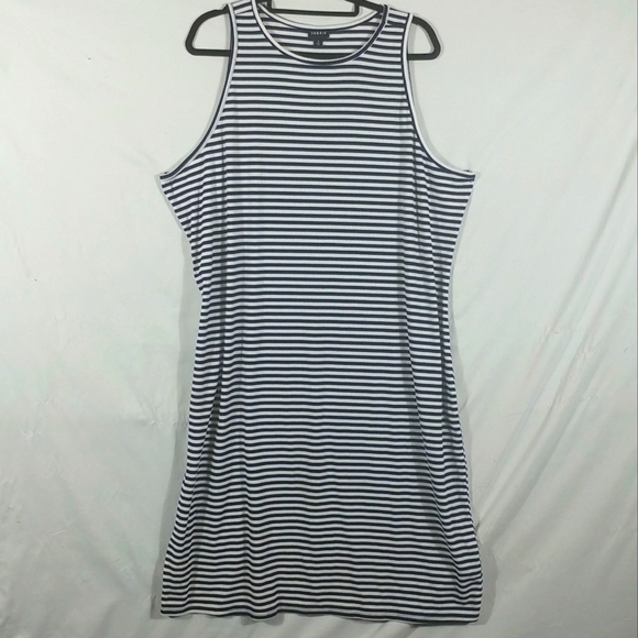 torrid | Dresses | Torrid Dress Womens Striped Black White Short Knit ...